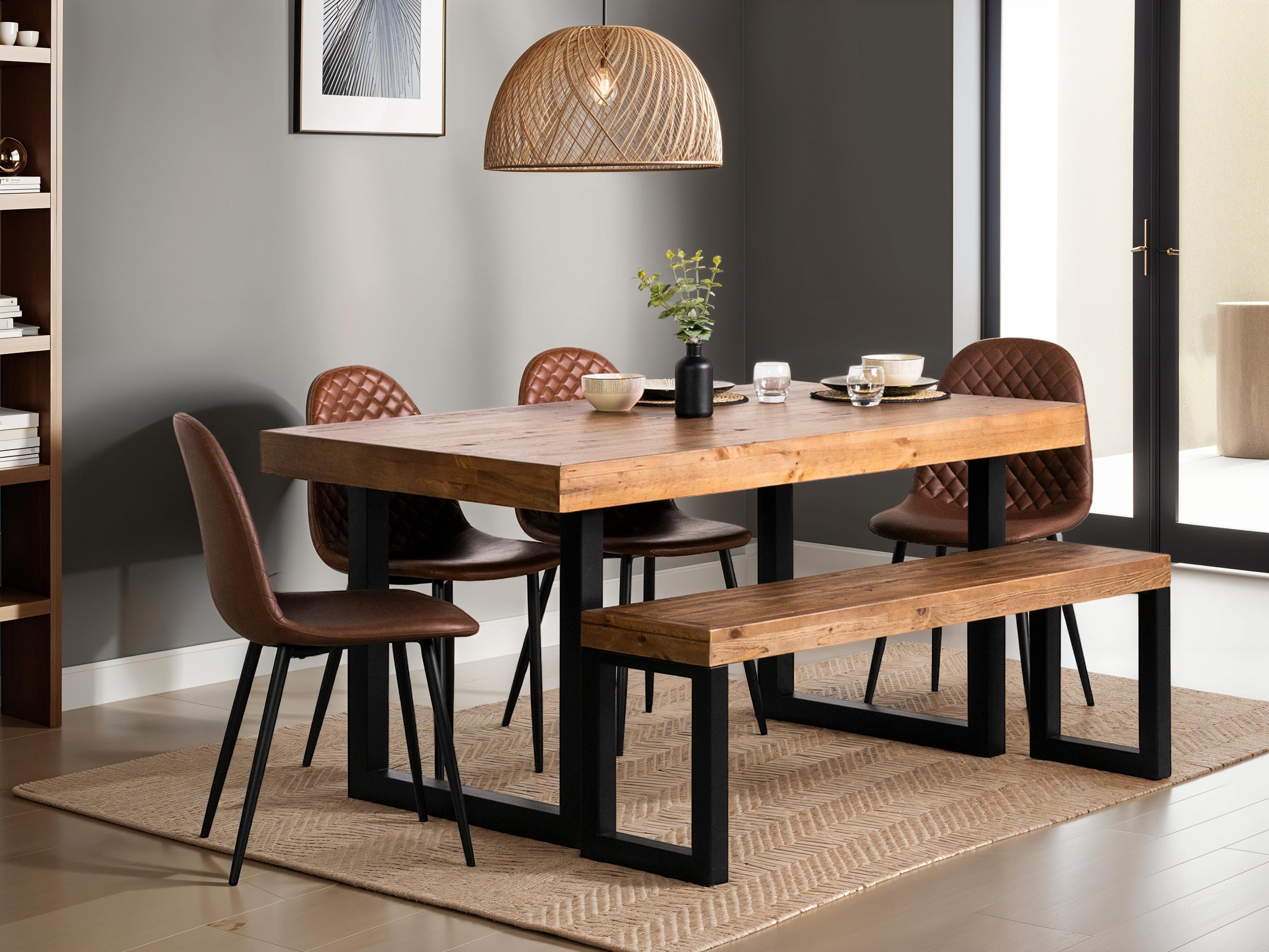 Brooklyn 180cm Fixed Top Dining Table | Reclaimed Wood | Reclaim Nation
