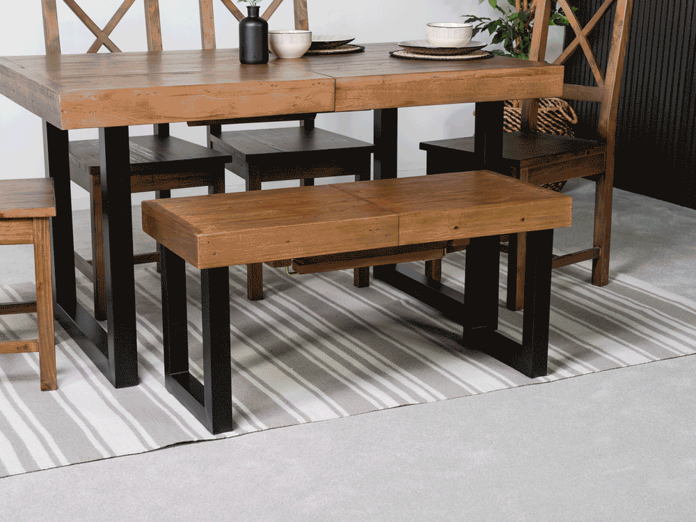Brooklyn Extending Bench | Reclaimed Wood | Reclaim Nation
