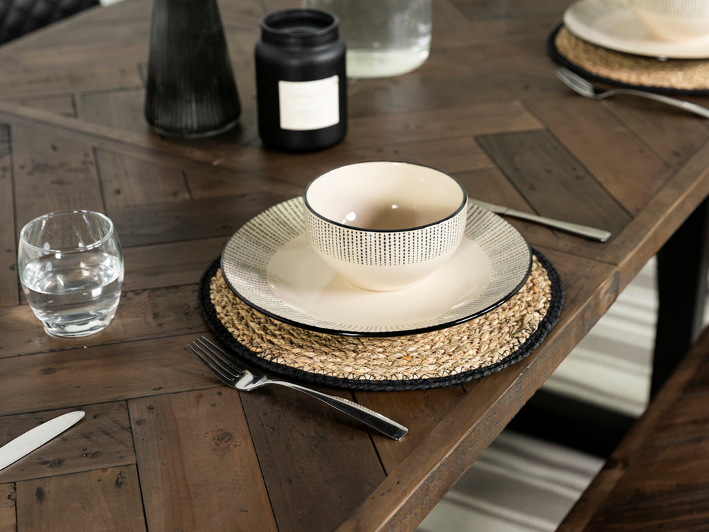 Tulsa Dark Extendable Dining Table (140cm - 180cm)