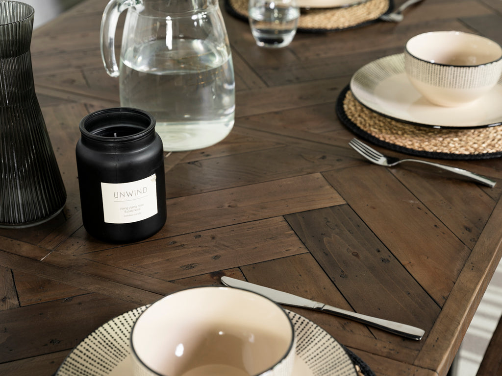 Tulsa Dark Extendable Dining Table (140cm - 180cm)